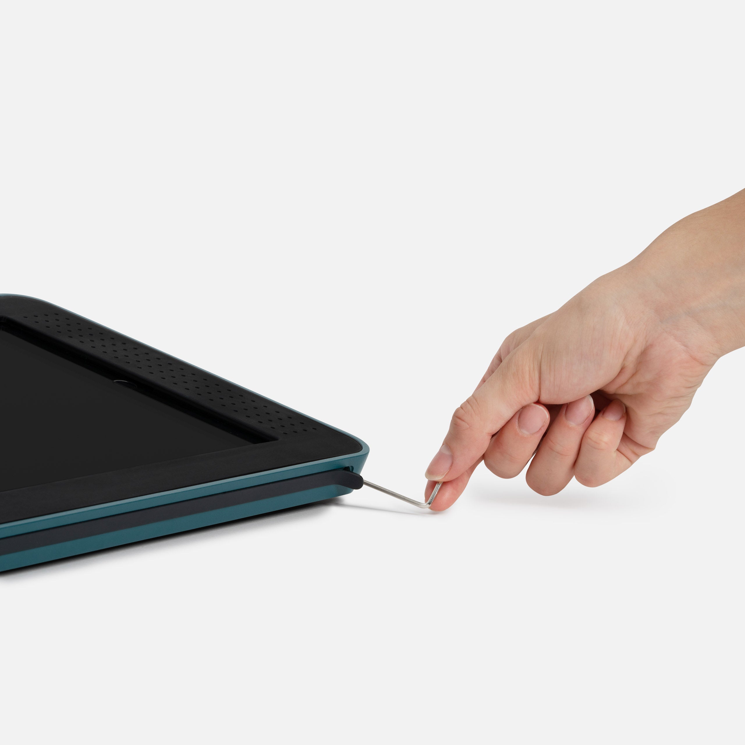POE iPad Stand for Business | Bouncepad Link in Teal
