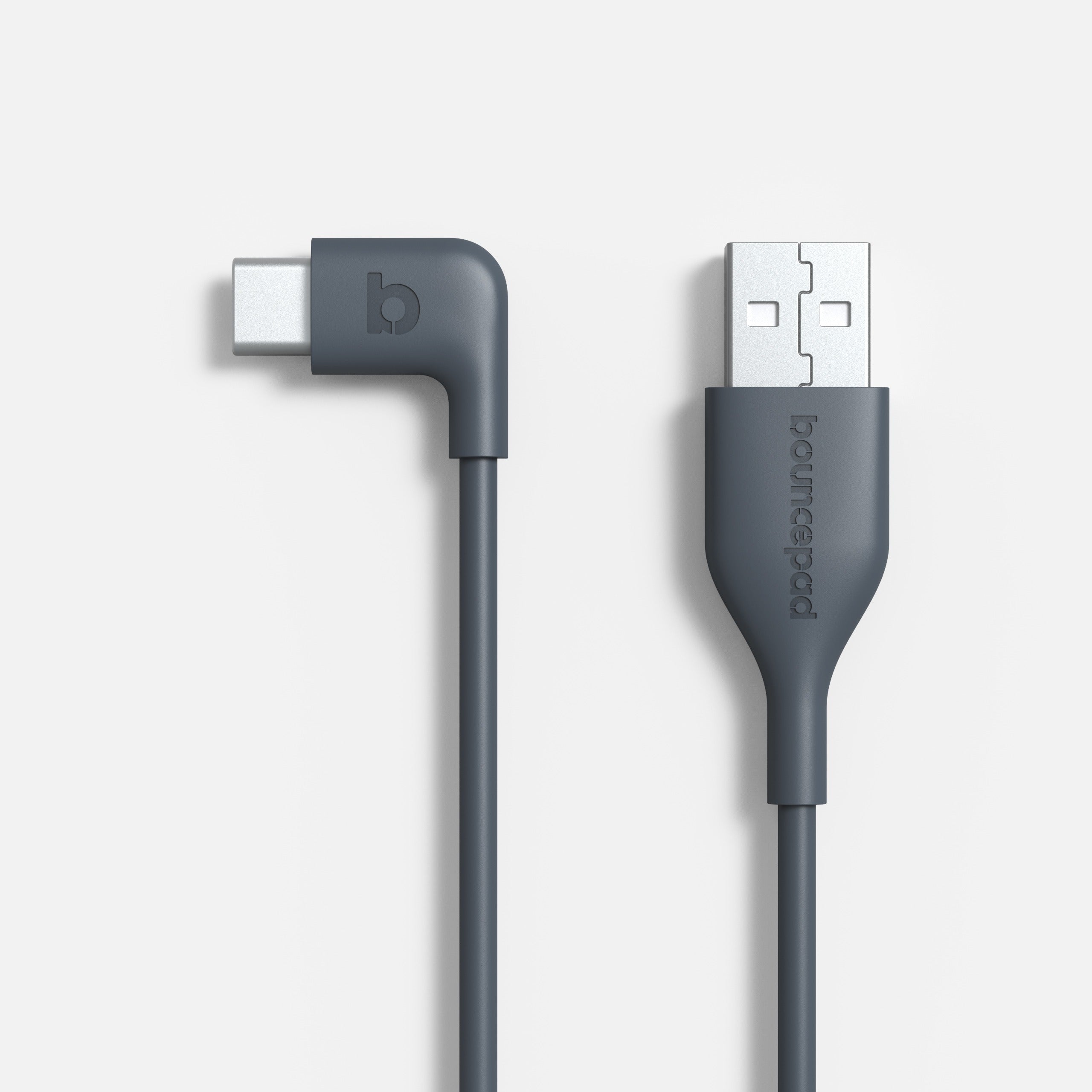 Right-Angled USB-C to USB-A 2m Cable | Bouncepad